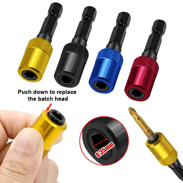 1/4 Inch Hex Shank Screwdriver Bit Extension Rod Holder 60mm Quick ...