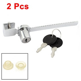 2 Pcs Cabinet Display Case Showcase Sliding Glass Door Lock w Keys | Wish