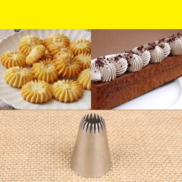 304 Stainless Steel 19 Tooth Cookie Decorating Nozzle Welding and ...