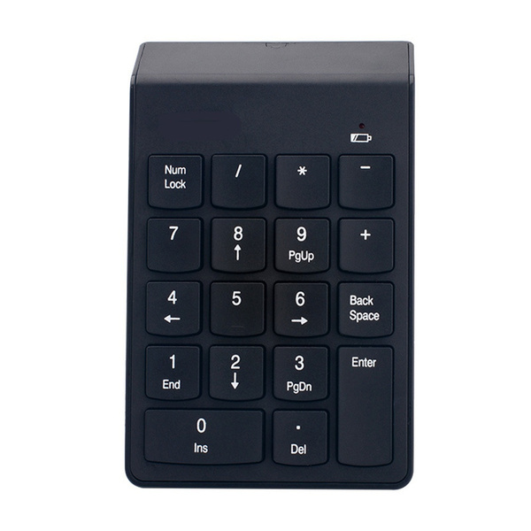 Wireless Numeric Keypad,18 Keys Number Pad With 2.4G Mini USB Receiver ...