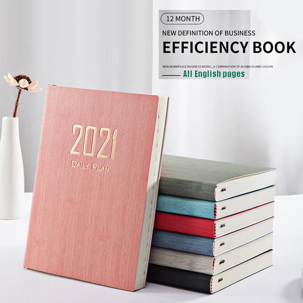 2021 Schedule Book Full English Inside Pages A5 Efficiency Manual Plan ...