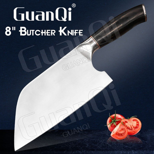 8 Inch Stainless Steel Kitchen Butcher Knife Professional Kitchen ...