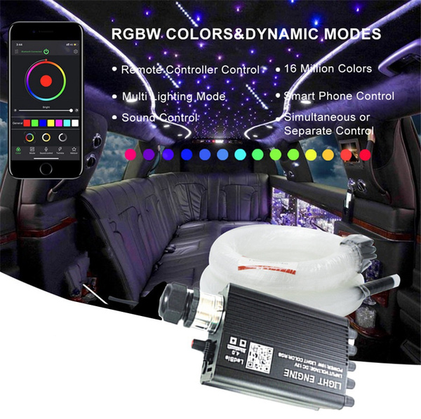 16W RGBW Fiber Optic Star Meteor Ceiling Integrated machine Kit LED ...