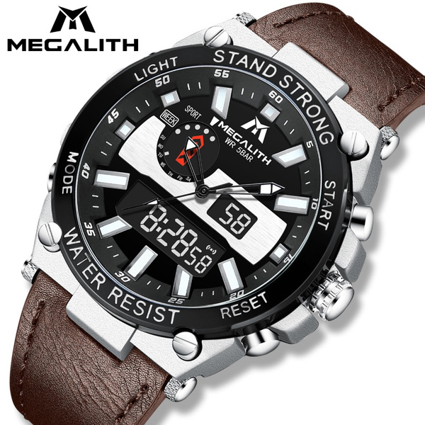 MEGALITH Mens Watches Men Digital Sports Military Waterproof Watches ...