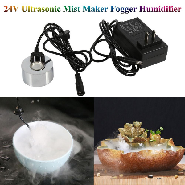 24V Color Changing Ultrasonic Mist Maker Fogger Water Fountain Pond ...