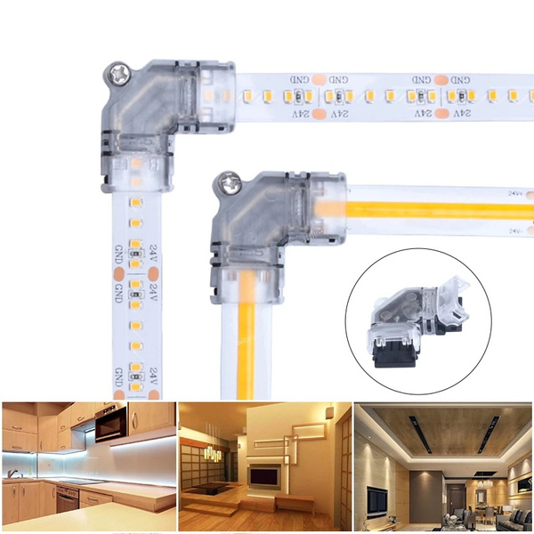 1 Pcs/5 Pcs High-Density 2/4pin L Shape LED Strip Connector for RGB ...