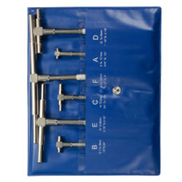 6Pcs/Set Telescopic Gauge Set Micrometer Measurement Bore Engineers Kit ...