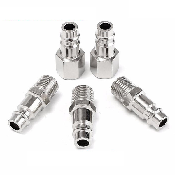 New 5pcs 1/4" Euro Hose Compressor Fittings Connector Male Quick ...