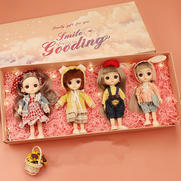 Girl Toy Mini Princess Doll Gift Box Sd Dress Up Adjustable Joint Bjd ...