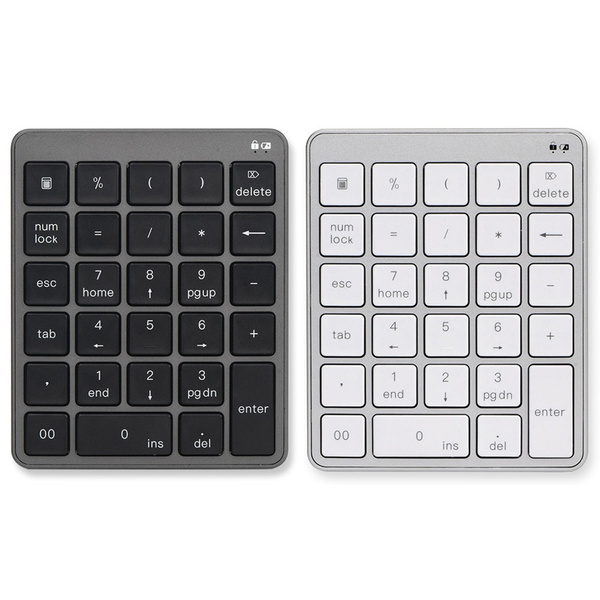 Wireless Numeric Keypad 28 Keys Number Pad With 2.4G Mini USB Receiver ...