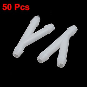 50Pcs Plastic Y Shape Connector Fitting Water Hose Pipe Tube Coupler ...