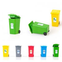 5pcs HO/N Scale Model DIY Street Scene Garbage 1:87 Trash Can Mini ...