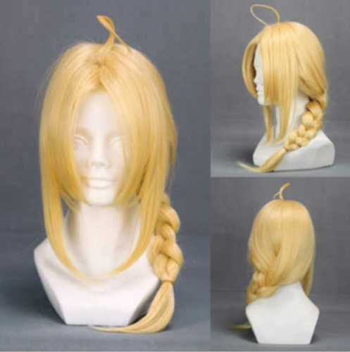 Golden Braided Anime Cosplay Hair Wig | Wish