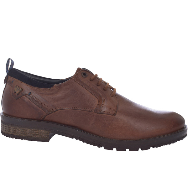 Wrangler Mens Boogie Derby Smart Leather Formal Brogues Shoes - Cognac ...