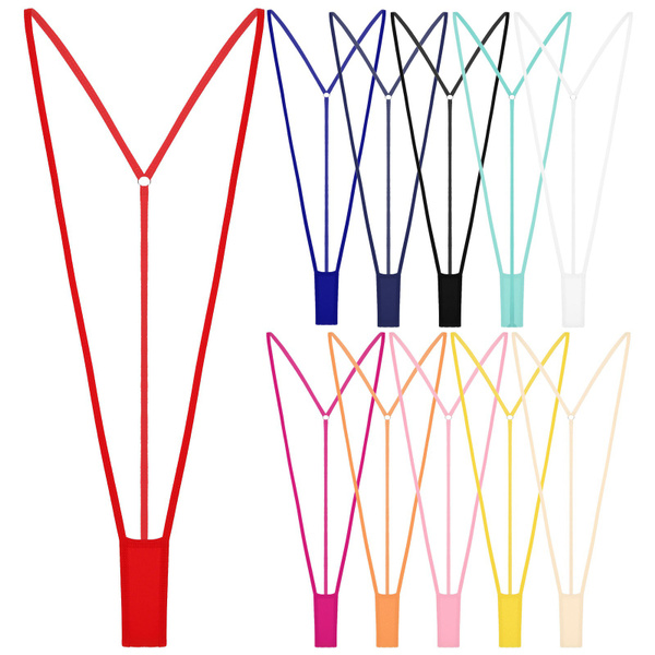 Hot Womens Lingerie Slingshot Bikini Teddy Y-shape Suspender Thong Sexy ...