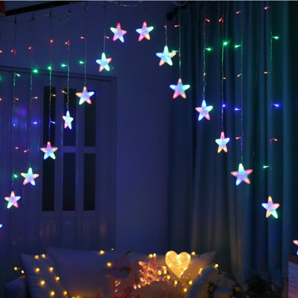 300cm Lights 220V Star LED Curtain String Lighting for Home Bedroom ...
