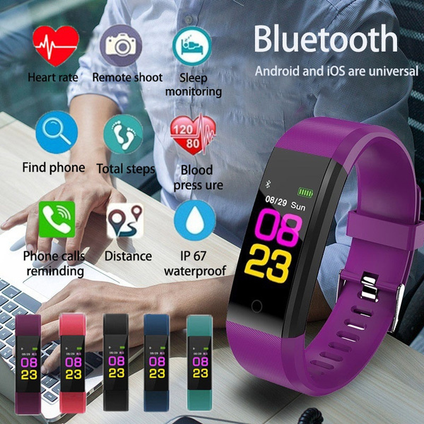 Smart Bracelet Watch 115 Plus Smart Wristband Fitness Tracker ...