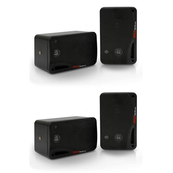 Pyle 3.5 Inch 200W Bluetooth Indoor and Outdoor Speaker System, Black ...