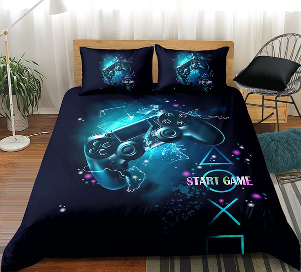 Gamepad Duvet Cover Set Gamer Bedding Set Video Game Comforter Cover ...