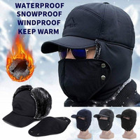 New Unisex Winter Hat Windproof Snow Hats Thick Warm Hats Earmuffs Cap ...
