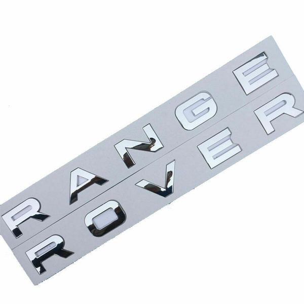 3D Letters ABS Front Hood Emblem Range Rover Hood Letters Stickers for ...
