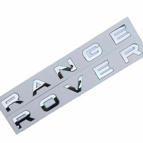 3D Letters ABS Front Hood Emblem Range Rover Hood Letters Stickers for ...
