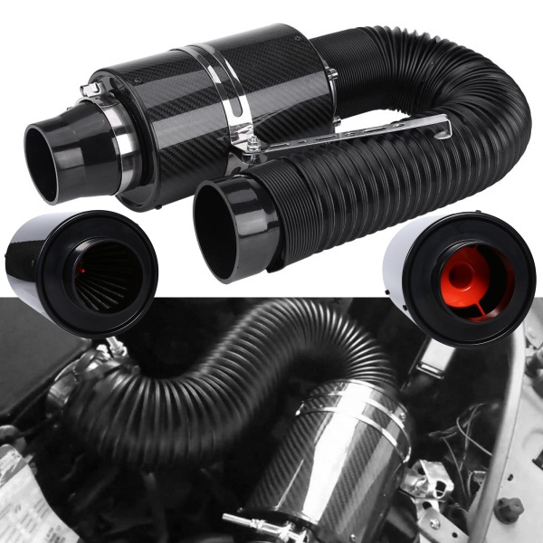 3'' Universal Intake Carbon Fibre Cold Air Filter, Enclosed Intake ...
