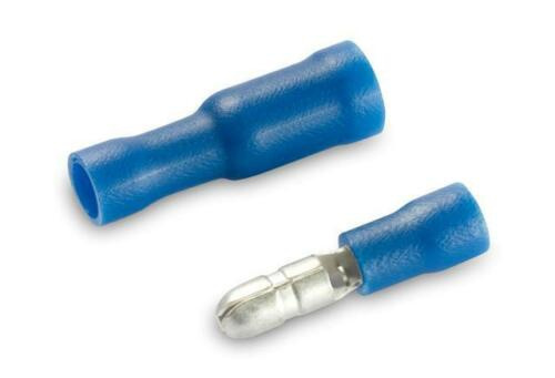 200pcs Blue Insulated Female&Male Bullet Butt Connector Wire Crimp ...