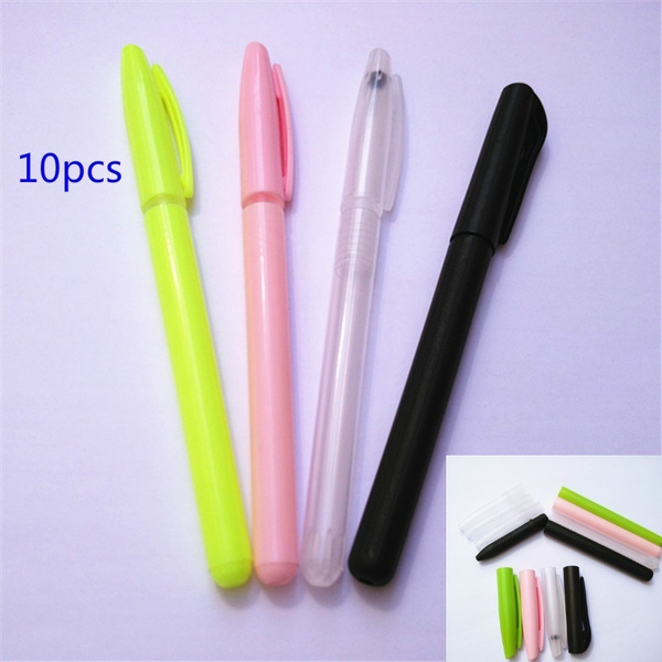 10pcs/pack Solid Color Plastic Matte Gel Pen Barrel Empty Rod for ...
