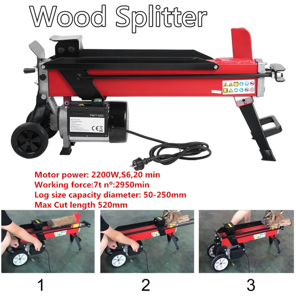 2200W High Power Electric Hydraulic Wood Log Timber Cutter Labor Saving ...