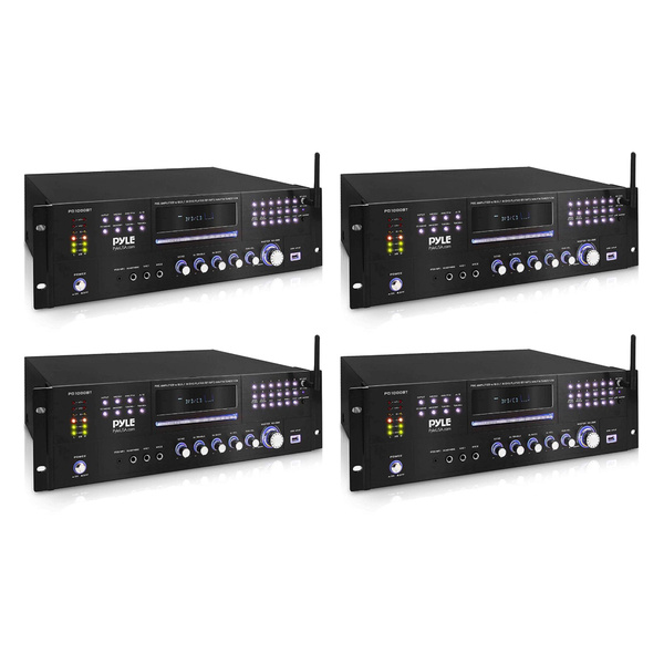 Pyle PD1000BT 4 Channel Home Theater Preamplifier Stereo Sound System ...