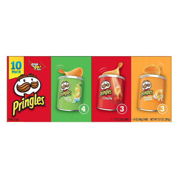 Pringles Original, Cheddar Cheese, Sour Cream and Onion Flavored Potato ...
