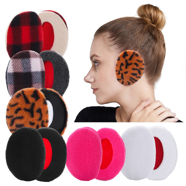 Bandless Ear Muffs Fleece Ear Muffs Thick Winter Ear Covers Cold ...