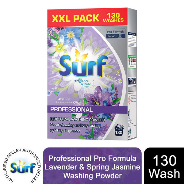 Surf Professional Lavender & Spring Jasmin Washing Powder 130 Washes, 8 ...