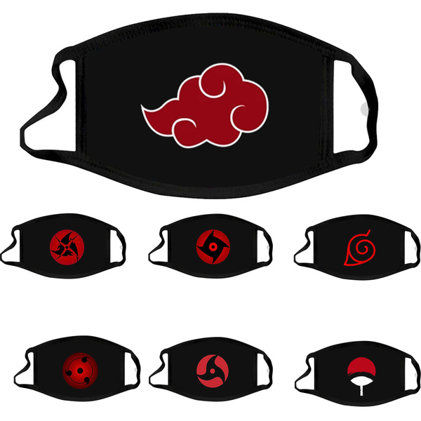 1pc Cartoon Face Mask Naruto Printed Mask Dustproof Breathable Mouth ...