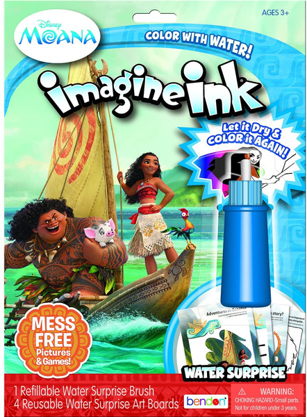 Bendon Disney Moana Imagine Ink Water Surprise Paint Activity Set, For ...