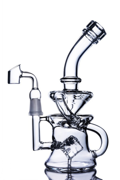 heady glass dab rigs Recycler Glass 8inch Dab Oil Rigs Recycler ...