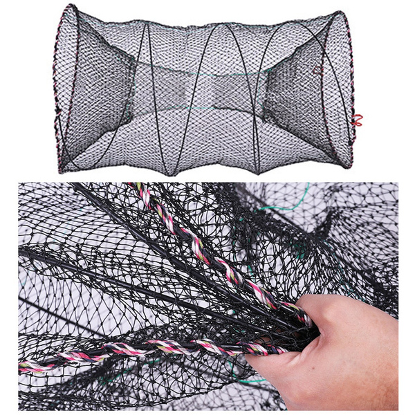 Crab Trap Fishing Bait Fish Net Cast Dip Cage For Crabs Minnow Shrimp ...
