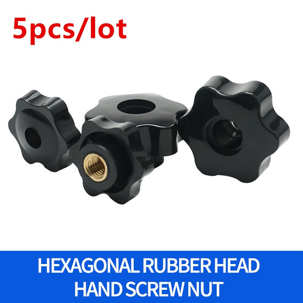 5PCS/lot M5 M6 M8 M10 Plum Hand Tighten Nuts Handle Thread Star ...