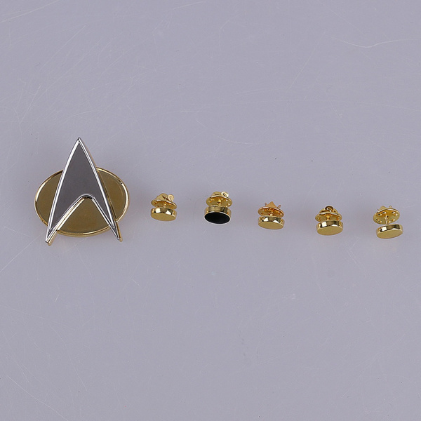 Star Trek Cosplay Badge Next Generation Metal Communicator Pin Rank Pip ...