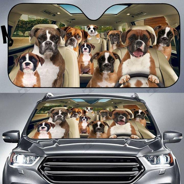 Boxer Dog Auto Sun Shade Car Windshield Window Cover Sunshade | Wish