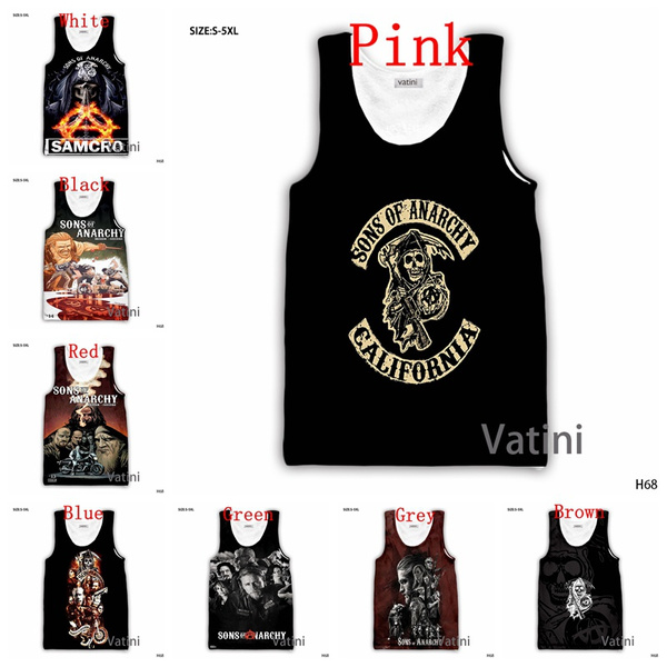 New Fashion Men Sons Of Anarchy 3D Print Vest Singlet Tees Sleeveless Plus Size Vests Y03 | Wish