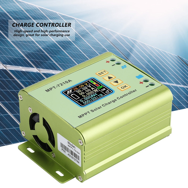 Solar Panel Controller, -7210A MPPT Solar Controller, Lithium Battery ...