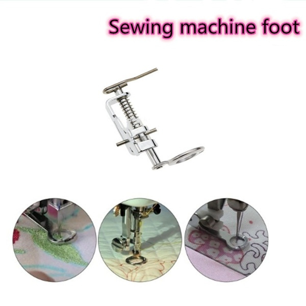 Home sewing machine round metal quilting presser foot, metal embroidery ...
