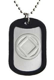 NA Dog Tag with Chain - Narcotics Anonymous Symbol Necklace | Wish