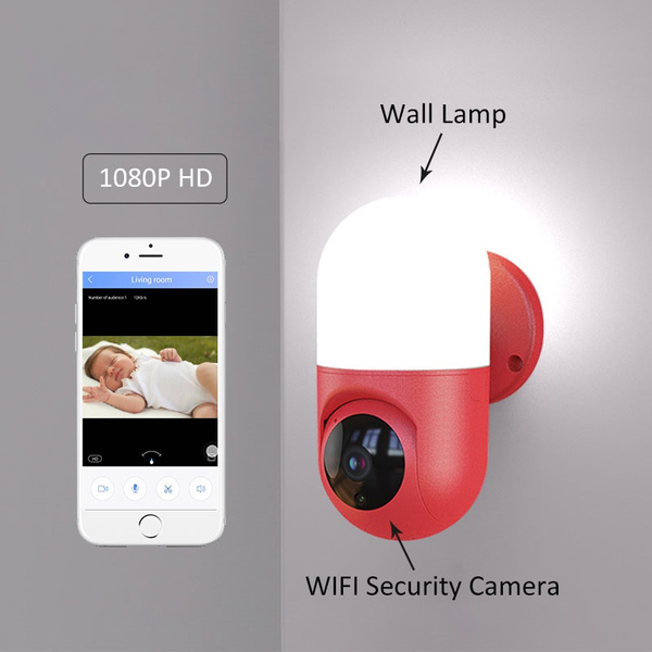 Yoosee WIFI IP Camera PTZ 1080P with Wall Lamp Floodlight Bulb for Home ...