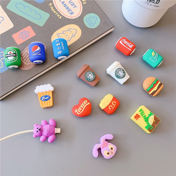 Cute Charging Cable USB Cable Protector for Iphone12/11/X/XS/8/7/6 ...