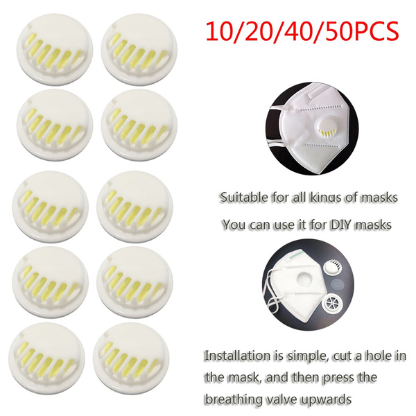 2020 NEW 10/50/100pcs Mask Breathing Valves Anti-dust Anti Air ...