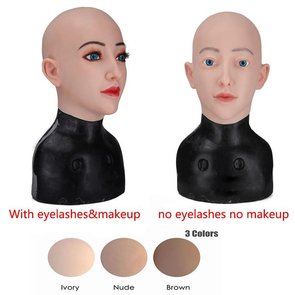 Cute Female Disguise Handmade Female Face Disguise Mask Silicone ...