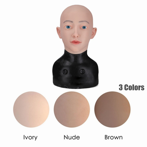 Female Disguise Handmade Female Face Disguise Mask Silicone Beautiful ...